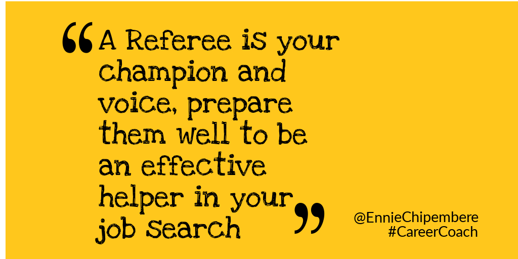 Referees and Your Job Search ~ Prepare them Well to Best Represent You ...